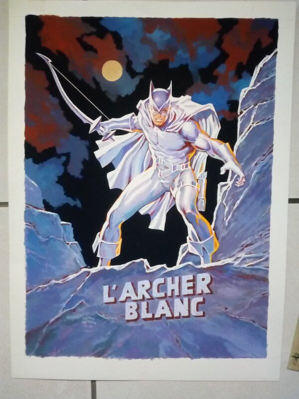 En vente - L'archer blanc illustration de poster / thomas frisano ...