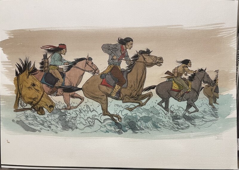 Geronimo par Jef - Illustration originale