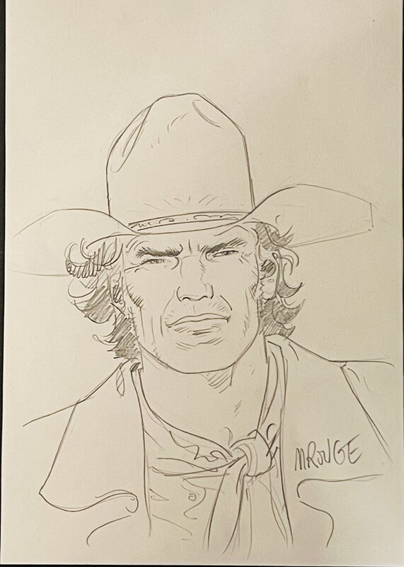 Gunfighter par Michel Rouge - Illustration originale