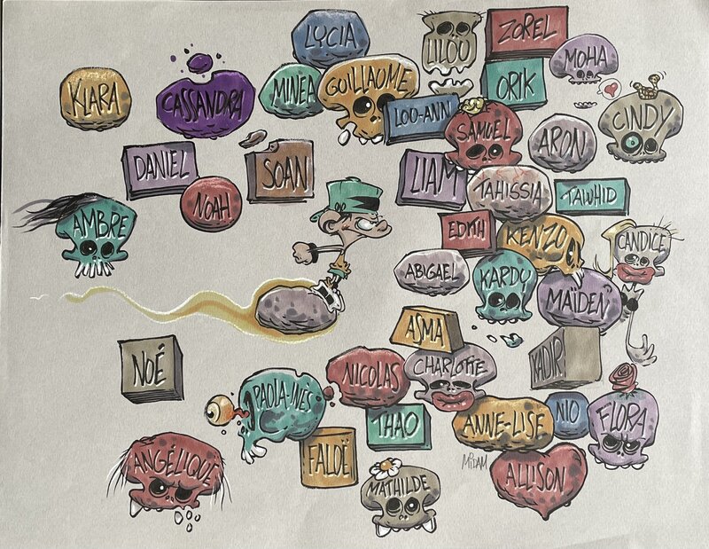Kid Paddle par Midam - Illustration originale